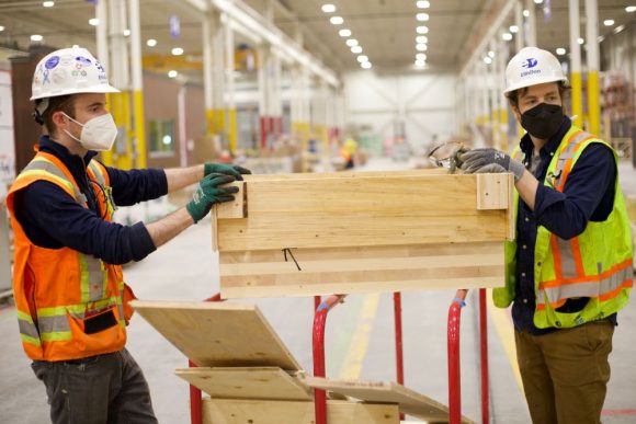 Hybrid Timber Floor System Project - U.S. Logs & Lumber